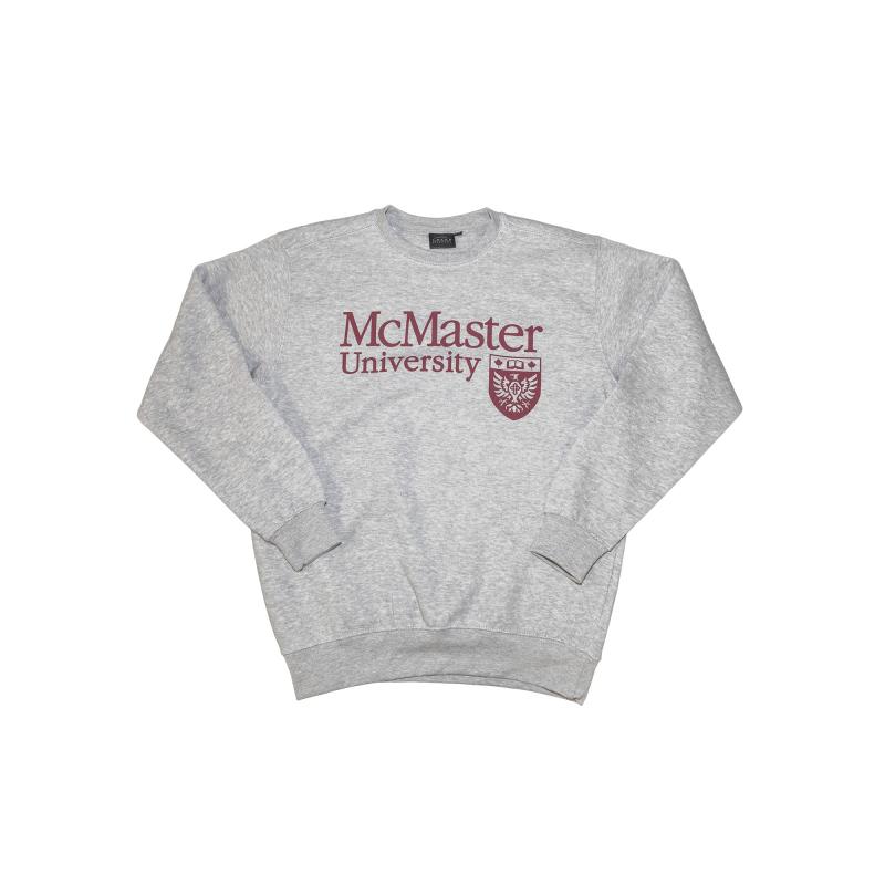 Official Crest Crewneck Sweatshirt | McMaster Campus Store
