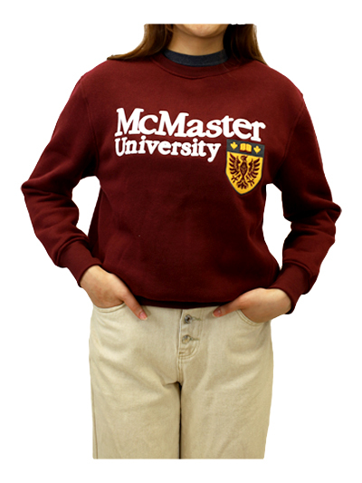 Official Crest Crewneck Sweatshirt | McMaster Campus Store