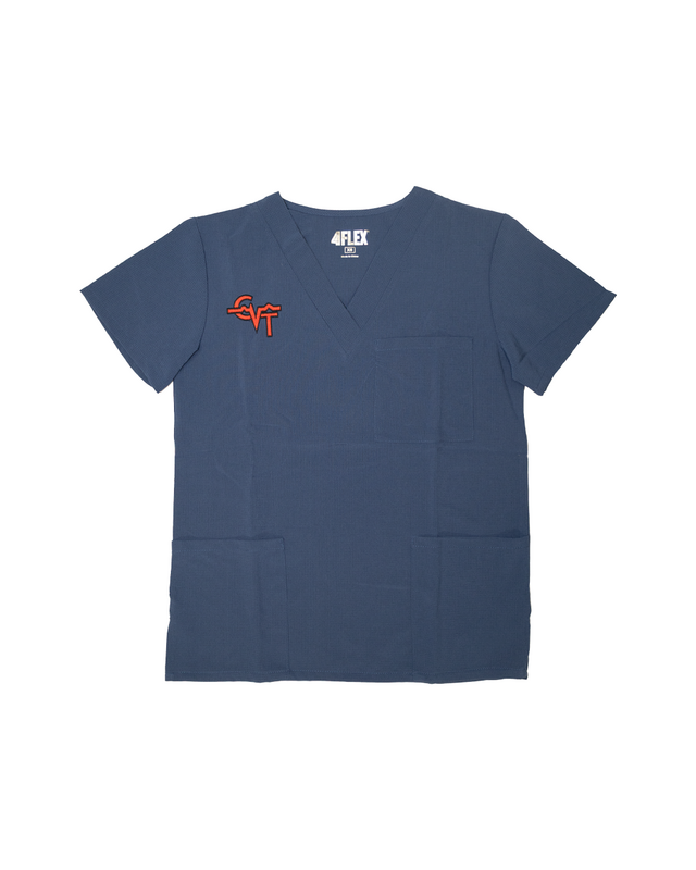 Cardiovascular Technician Logo'd 4flex Scrub Top | McMaster Campus Store